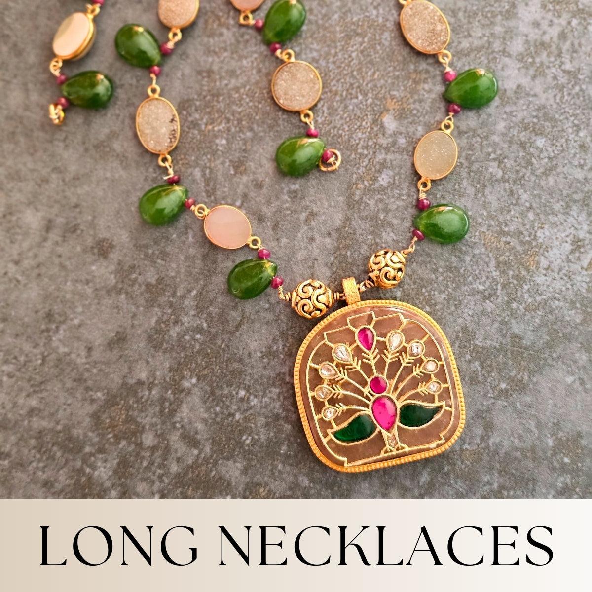 Long Necklaces – Vasuki | Handcrafted Silver Jewelry